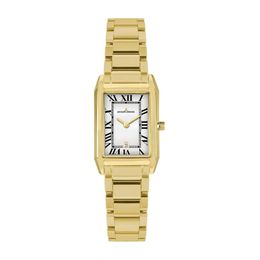 Jacques Lemans Damen-Quarzuhr Torino Rechteckig Goldfarben | Gr.: onesize