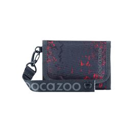 Coocazoo Geldbeutel "Broken Black" in Schwarz/Rot | Gr.: onesize