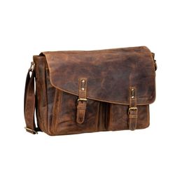 Green Burry Greenburry Umh&auml;ngetasche Vintage 1541 Revolver Bag XL in Sattelbraun | Gr.: onesize