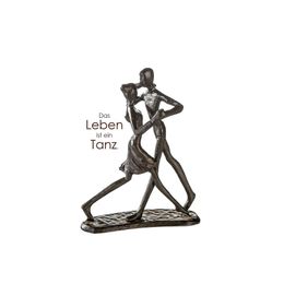 Gilde Skulptur "Dancing" in Braun - H. 17 cm - B. 13 cm | Gr.: onesize