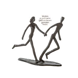 Gilde Skulptur "Running" in Braun - H. 17 cm - B. 18 cm | Gr.: onesize