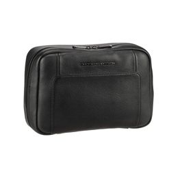 Porsche Design Kulturbeutel Roadster Leather Washbag L in Black | Gr.: onesize
