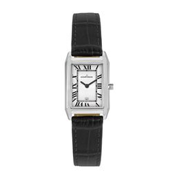 Jacques Lemans Damen-Armbanduhr Quarz Torino Rechteckig Schwarz | Gr.: onesize