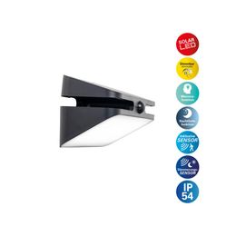N&auml;ve n&auml;ve LED Solarleuchte "H&Uuml;RTH" in schwarz - (L)21 cm x (B)11.3 cm x (H)10.9 cm | Gr.: onesize