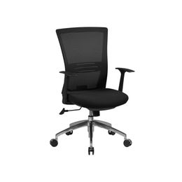 FineBuy B&uuml;rostuhl in Schwarz / Stoff / 70x63x107 | Gr.: onesize