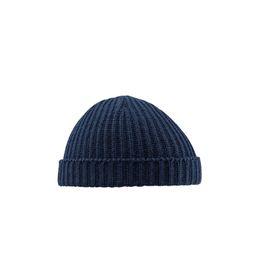 Yuhu Trawler Beanie Herren kurz Retro Dockerm&uuml;tze in Dunkel-Blau | Gr.: onesize