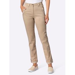 WITT WEIDEN Schlupfjeans in beige | Gr.: 40