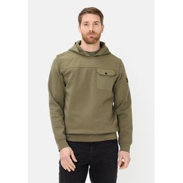 Camel Active fleXXXactive Sweatshirt mit Kapuze in Olivgr&uuml;n | Gr.: XL