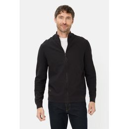 Camel Active Strickjacke aus reiner Baumwolle in Asphalt | Gr.: XL