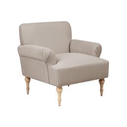 Beliani Sessel FREDROS in Beige/Braun - (W) 71 x (H) 82 x (L) 75 cm | Gr.: onesize