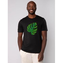 wat? Apparel T-Shirt Monstera 2.0 in Schwarz | Gr.: 46