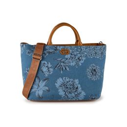 Liu Jo Sira Shopper Tasche L 40 cm in denim flowers | Gr.: onesize