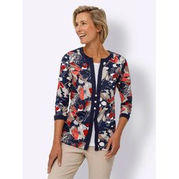 Sieh an! 2-in-1-Shirt in marine-koralle-bedruckt | Gr.: 48