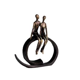 Gilde Skulptur Close bronzefarben, schwarz - (H) 35 cm | Gr.: onesize