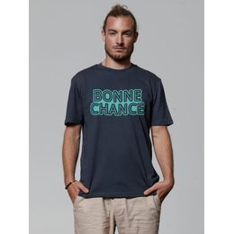 wat? Apparel T-Shirt Bonne Chance in India Ink Grey | Gr.: 52