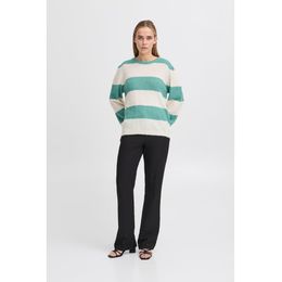 Ichi IHDUSTY LS STRIPE Regular fit in Beryl Green | Gr.: XL