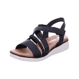 Rieker Keilsandalette in schwarz/schwarz/black | Gr.: 41