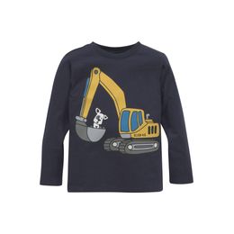 Kidsworld Langarmshirt in marine-bedruckt | Gr.: 140/146
