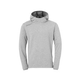 Uhlsport Kapuzenpullover ESSENTIAL Kids in dark grau melange | Gr.: S