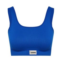 Hummel Sport-BH "Pulse Seamless Rib Bra" in Blau | Gr.: L