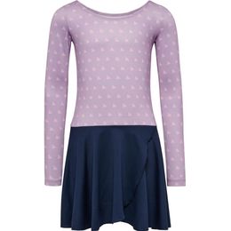 Hummel Kinder Trainingsanzug "Mix Gymsuit Longsleeve" in Lila | Gr.: 140