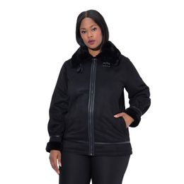 Ulla Popken Jacke in schwarz | Gr.: 42-44