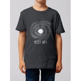 wat? Apparel T-Shirt Milky way in Grau | Gr.: 152-164