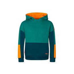 Trollkids Hoodie Rondane in lagoon green | Gr.: 152