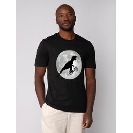 wat? Apparel T-Shirt Flying TRex in Schwarz | Gr.: 58