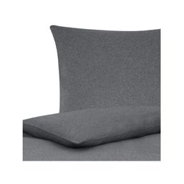 Traumschlaf Bettw&auml;sche Jersey Melange in anthrazit | Gr.: 200x200 (2x 80x80 cm)