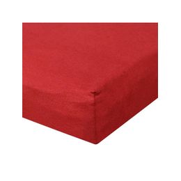 BettwarenShop Spannbettlaken Ultra-Stretch in kirsch | Gr.: 90x200 cm - 100x220 cm