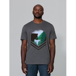 wat? Apparel T-Shirt Bay Climbing in Grau | Gr.: 54