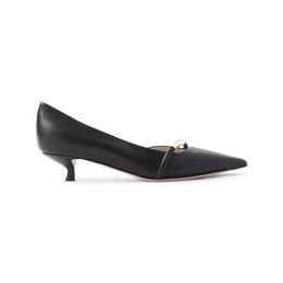 Giorgio Armani Hohe Schuhe - Elegant Black Pumps With Pointed Toe And Minimalis - Gr. 40 (EU) - in Schwarz - f&uuml;r Damen