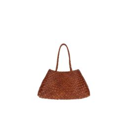 DRAGON DIFFUSION Shopper & Totes - Spacious Woven Leather Tote Bag With Textured Desi - Gr. unisize - in Braun - f&uuml;r Damen