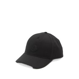 Moncler Caps & M&uuml;tzen - Black Cotton Baseball Cap - Gr. ONE SIZE - in Schwarz - f&uuml;r Damen