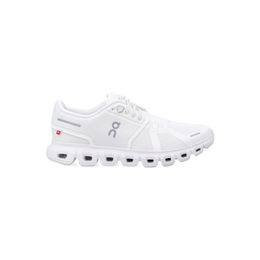 On RUNNING Low-Top Sneaker - Cloud 6 Sneakers With Zero-Gravity CushiOning And - Gr. 10 - in Wei&szlig; - f&uuml;r Damen