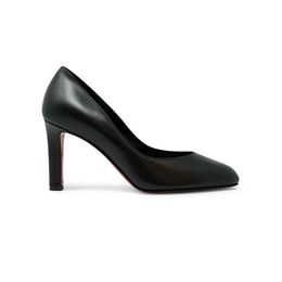 Christian Louboutin Hohe Schuhe - Pointed Toe Black Nappa Leather Pumps With Signatu - Gr. 39 (EU) - in Schwarz - f&uuml;r Damen