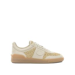 Valentino Garavani Low-Top Sneaker - Beige Leather And Rubber Low-Top Slip-Ons - Gr. 40 (EU) - in Beige - f&uuml;r Damen