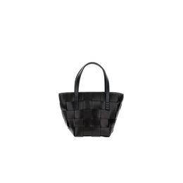 DRAGON DIFFUSION Shopper & Totes - Mini Japan Bag With Hand-Woven Leather Weave - Gr. unisize - in Schwarz - f&uuml;r Damen