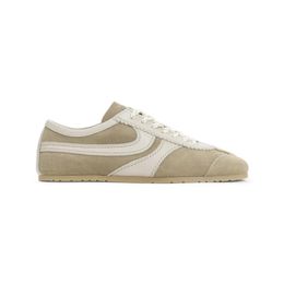 Dries Van Noten Low-Top Sneaker - Low-Top Sneakers With Smooth And Suede Leather Pan - Gr. 37 (EU) - in Beige - f&uuml;r Damen