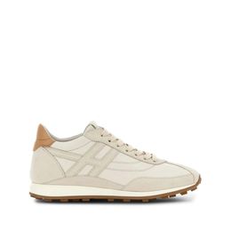 Hogan Low-Top Sneaker - Lace-Up Sneakers With Silk - Gr. 36 (EU) - in Beige - f&uuml;r Damen