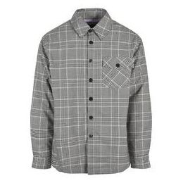 Cayler & Sons Winterjacke CAYLER & SONS "Cayler & Sons Herren Plaid Out Quilted Shirt Jacket", Herren, Gr. S, schwarz, wei&szlig;, 68% Polyester, 31% Viskose, 1% Elasthan, kariert, normal, amerikanischer Ausschnitt, Jacken Winterjacke
