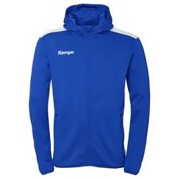 Kempa Emotion 27 Trainingsjacke mit Kapuze Herren royal/wei&szlig; L