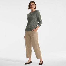 LANDS' END Barrel-Chinos High Waist aus Lyocell-Mix, Damen,  Braun, by Lands' End