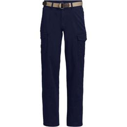 LANDS' END Cargohose mit G&uuml;rtel, Herren,  Blau, Baumwolle/Baumwoll-Mischung, by Lands' End
