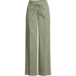 LANDS' END Weite Chinos High Waist aus Lyocell-Mix, Damen,  Gr&uuml;n, by Lands' End