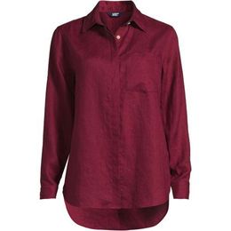LANDS' END Leinenbluse, Damen,  Rot, Leinen, by Lands' End