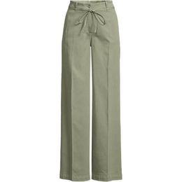 LANDS' END Weite Chinos High Waist aus Lyocell-Mix, Damen,  Gr&uuml;n, Baumwolle/Baumwoll-Mischung, by Lands' End