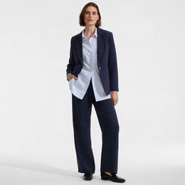 LANDS' END Weite Cr&ecirc;pe-Hose, Damen,  Blau, by Lands' End