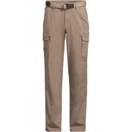 LANDS' END Cargohose mit G&uuml;rtel, Herren,  Braun, Baumwolle/Baumwoll-Mischung, by Lands' End
